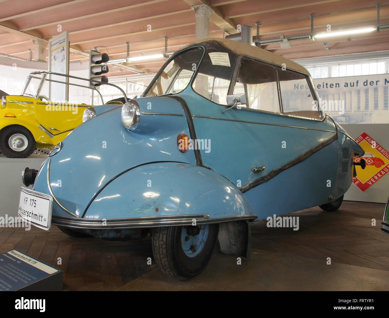 The 1953 Messerschmitt KR 175, a small German three-wheeled microcar ...