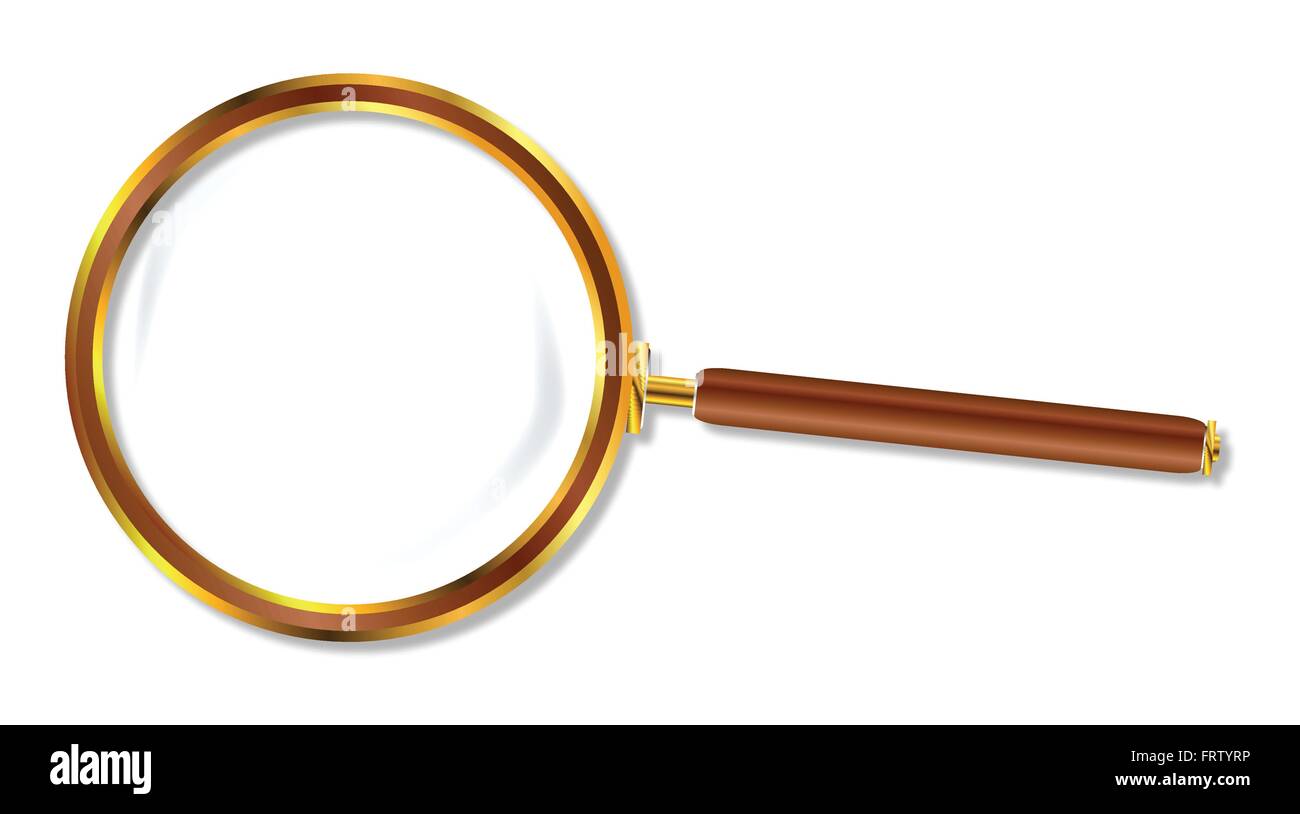 Magnifying glass over eye Stock Vector Images - Alamy