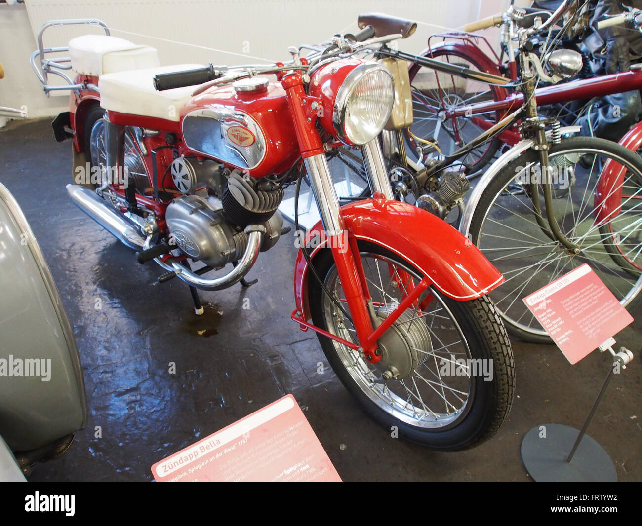1955 Zundapp Elastic DB 205, a German motorcycle with a 196cc engine, 9 ...