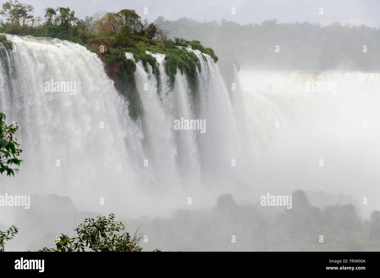 waterfall Iguacu Falls in Brazil and Argentina Stock Photo - Alamy