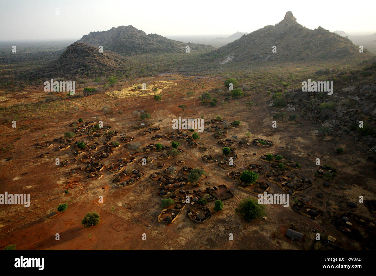 Chad, Zakouma National Park, village Bon Stock Photo - Alamy