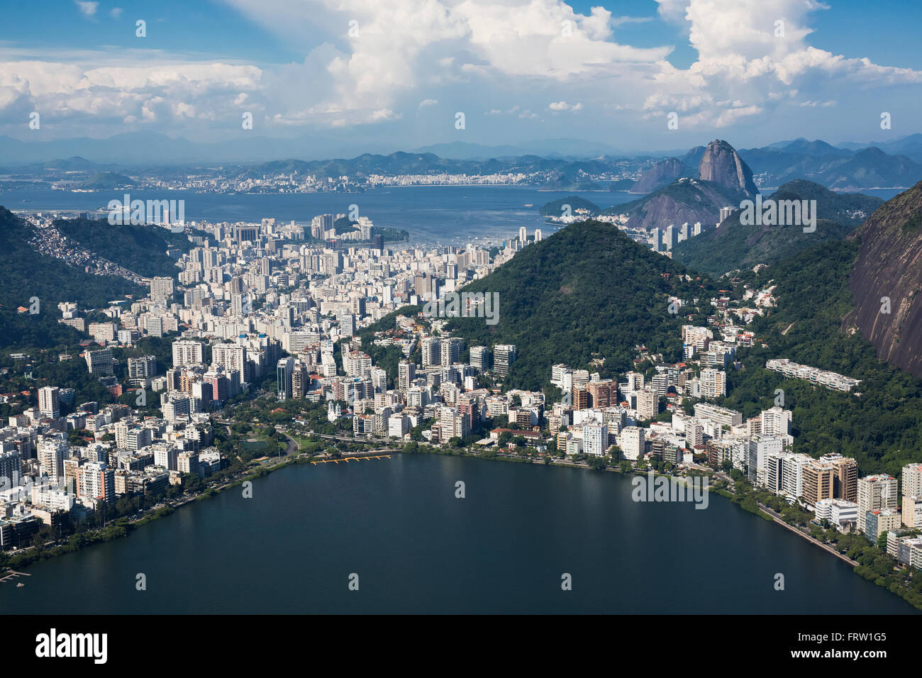 Brazil, Aerial view of Rio De Janeiro Stock Photo - Alamy
