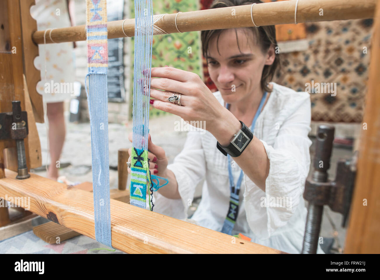 Weaving carpet hi-res stock photography and images - Alamy