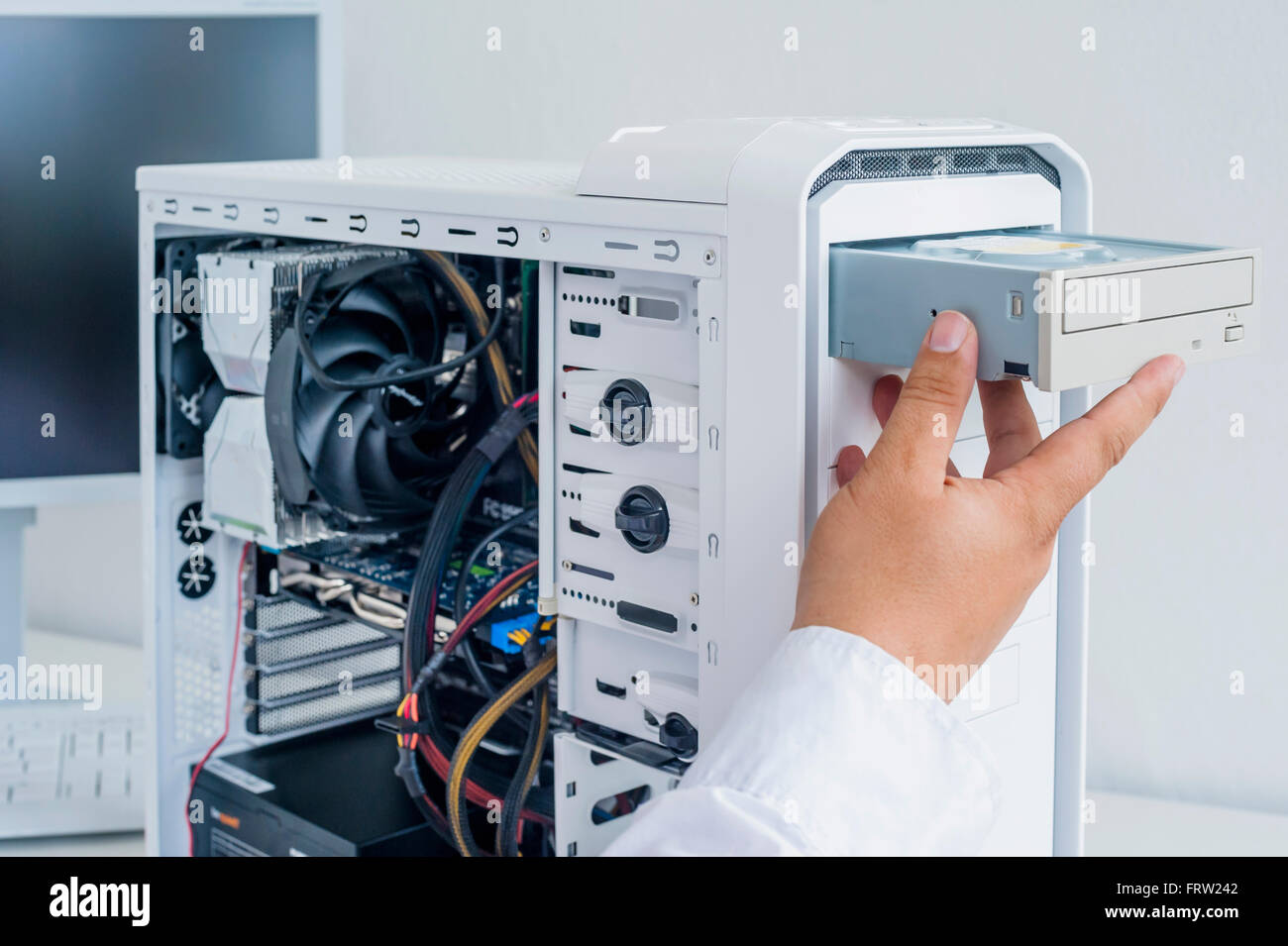 Assembling of a personal computer Stock Photo - Alamy