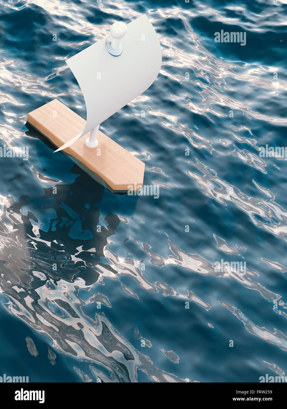 3D Rendering, sailing boat Stock Photo - Alamy