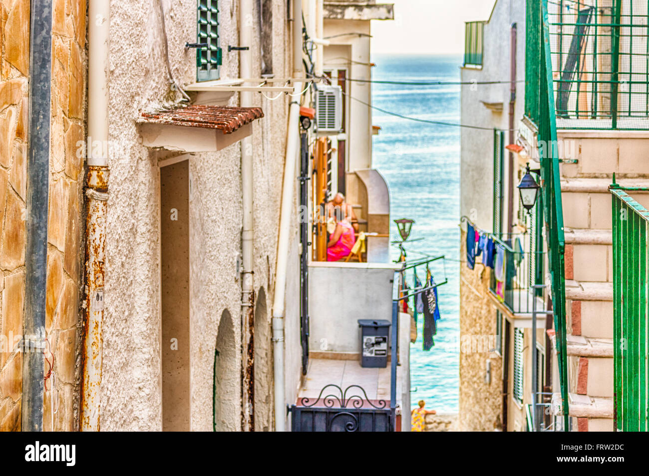 the old houses of a village of the Apulian coast Stock Photo - Alamy