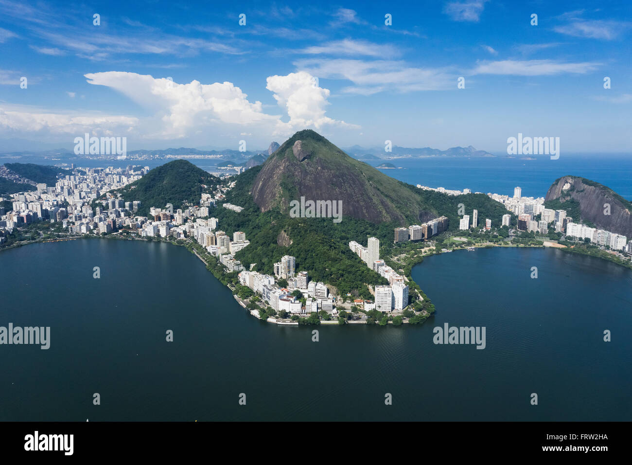 Brazil, Aerial view of Rio De Janeiro Stock Photo - Alamy