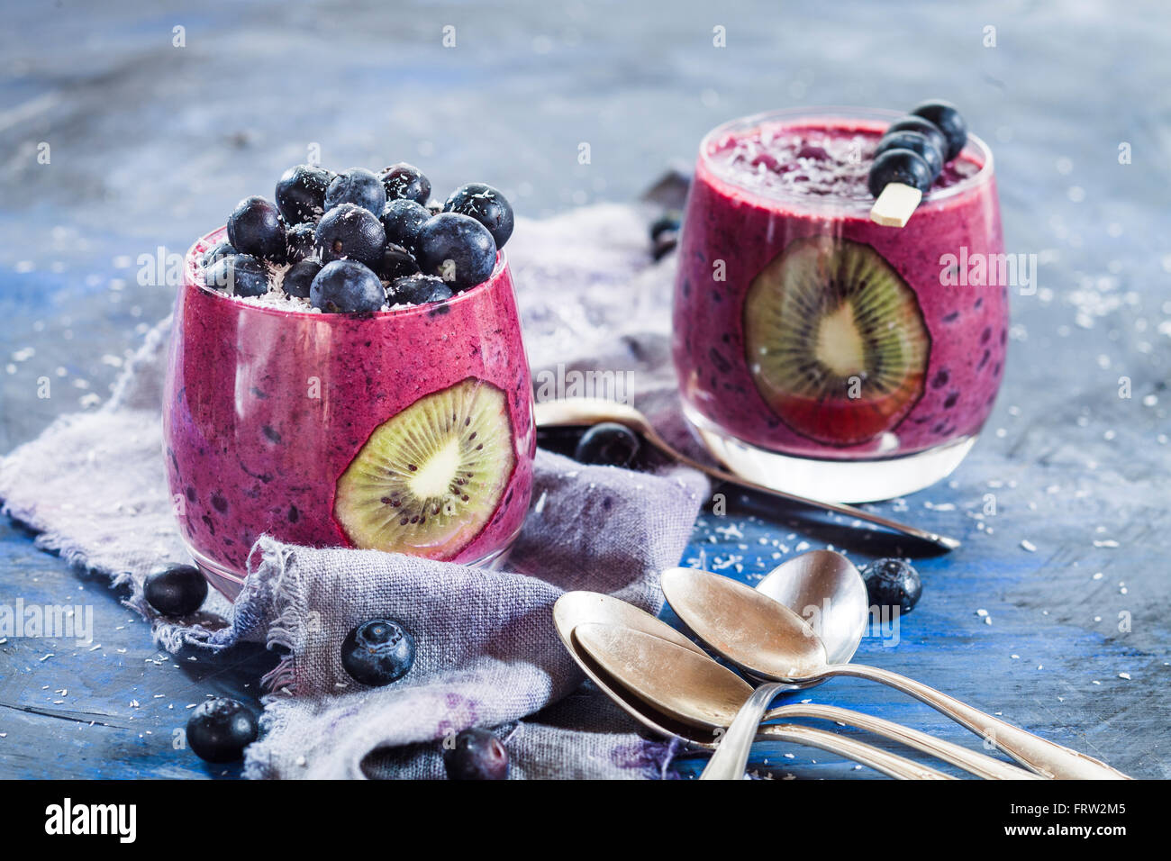 Smoothie pudding with tapioca hi-res stock photography and images - Alamy