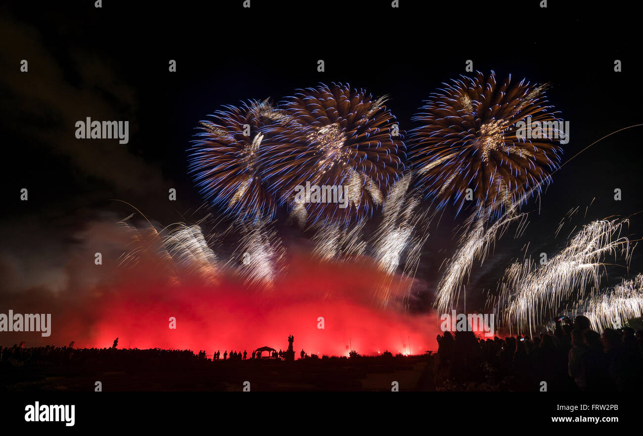 Germany hannover international fireworks competition hi-res stock ...