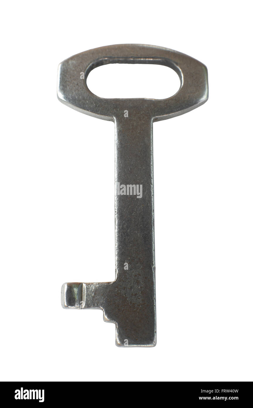 Key close up on a white background Stock Photo - Alamy