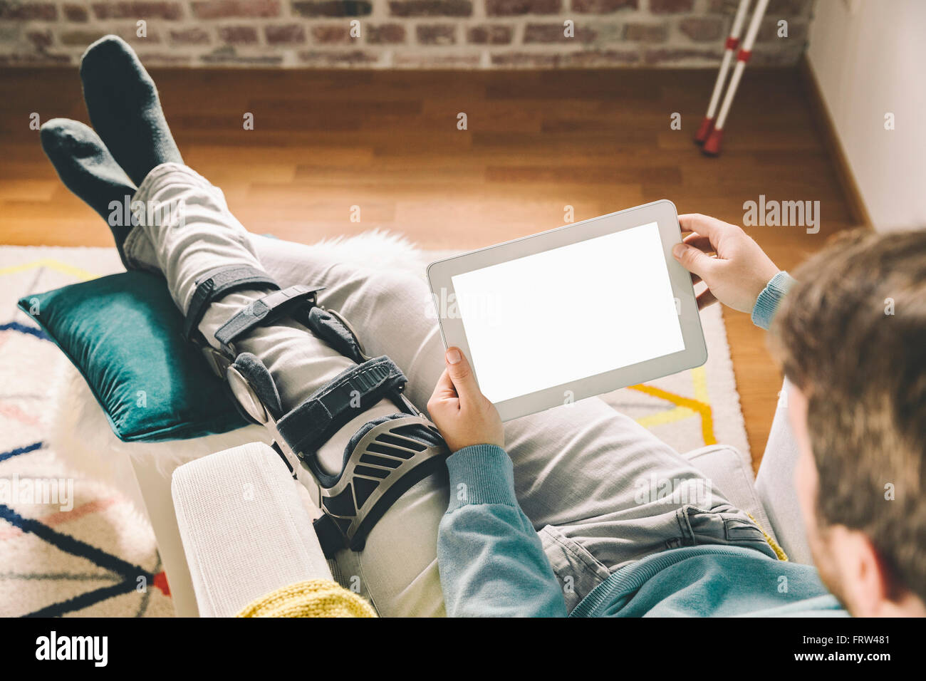 Knee brace hi-res stock photography and images - Alamy