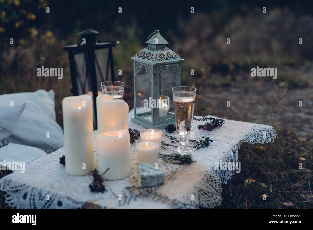Two lighted candle hi-res stock photography and images - Alamy