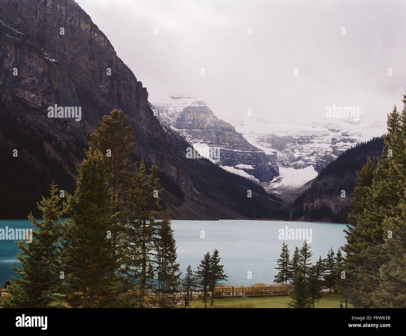 Lake Louise and Victoria Glacier, Banff National Park, Alberta, Canada ...