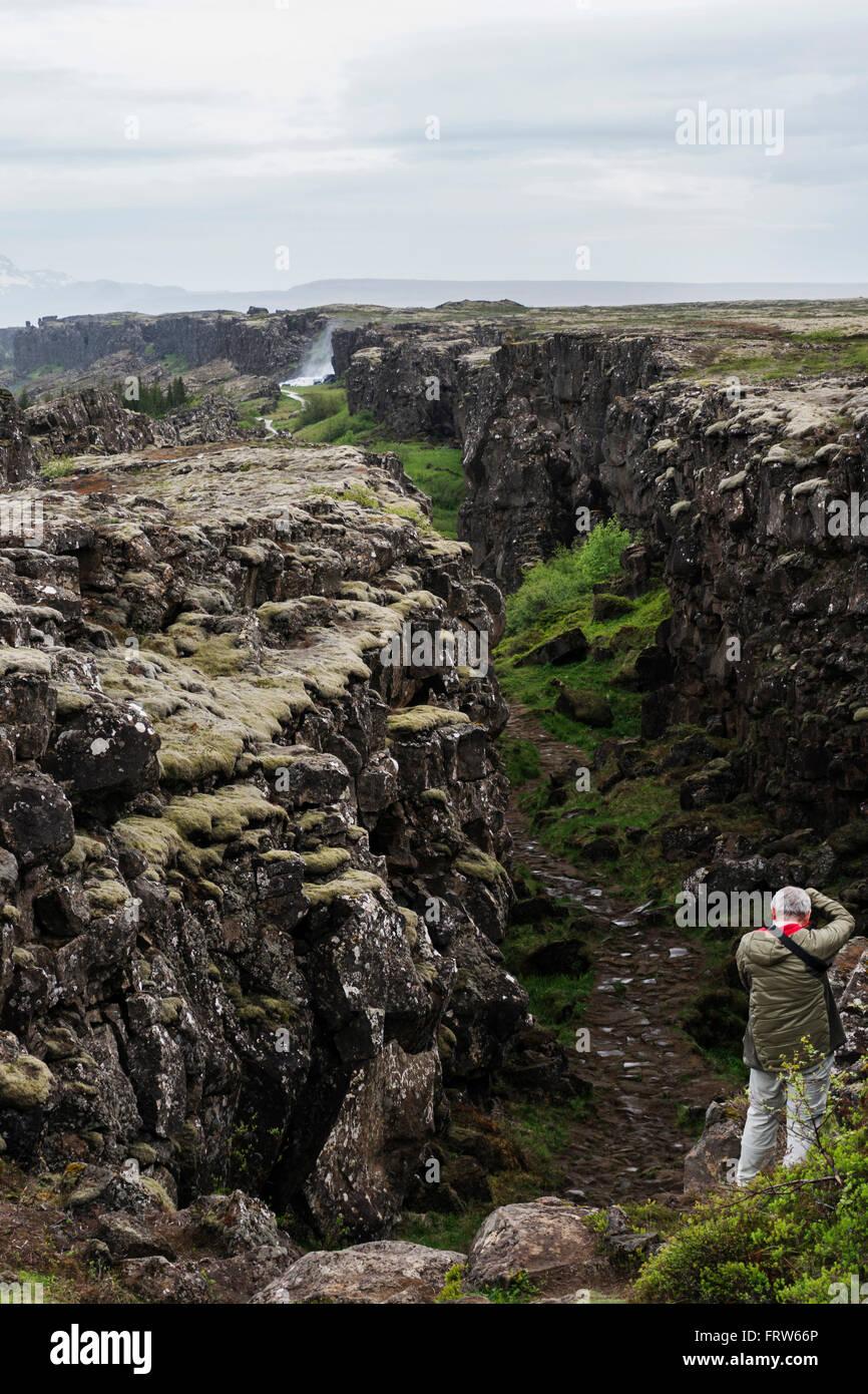 Iceland thingvellir rift zone hi-res stock photography and images - Alamy