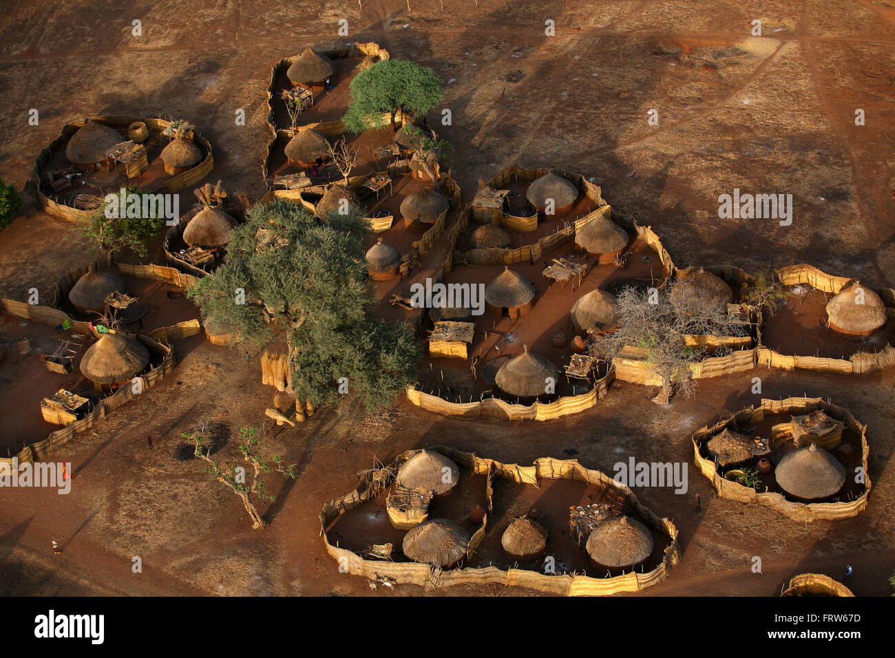 Chad, Zakouma National Park, Village Bon Stock Photo - Alamy