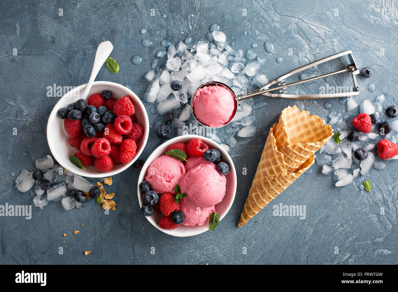 Scoop Of Strawberry Ice Cream High Resolution Stock Photography and ...