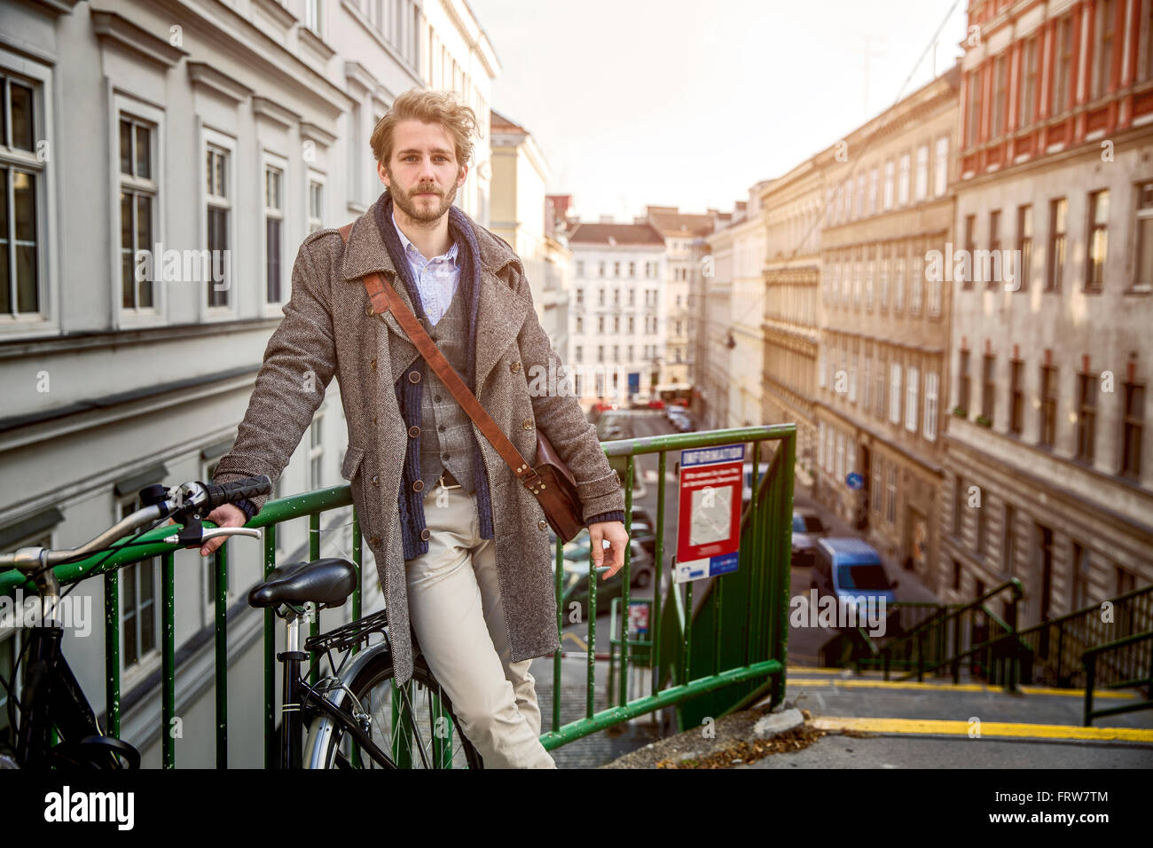 Young man in Vienna, Austria Stock Photo - Alamy