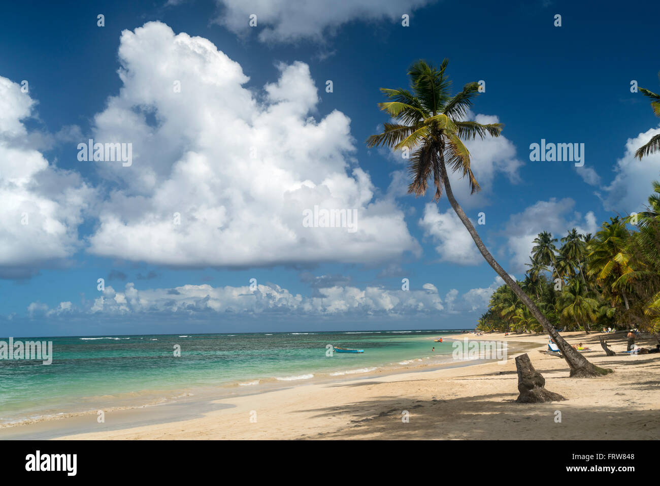 Dominican Republic, Peninsula Samana, Beach of Las Terrenas Stock Photo ...
