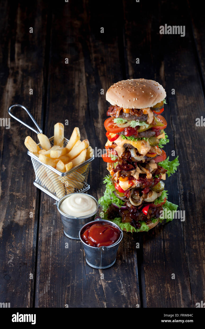 Extra large fries hi-res stock photography and images - Alamy