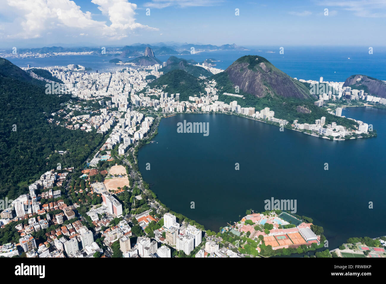 Brazil, Aerial view of Rio De Janeiro Stock Photo - Alamy