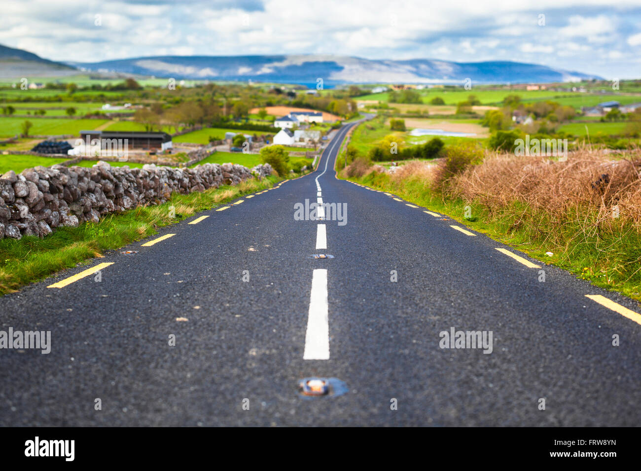 Ireland, road in Connemara, Tilt-Shift Stock Photo - Alamy