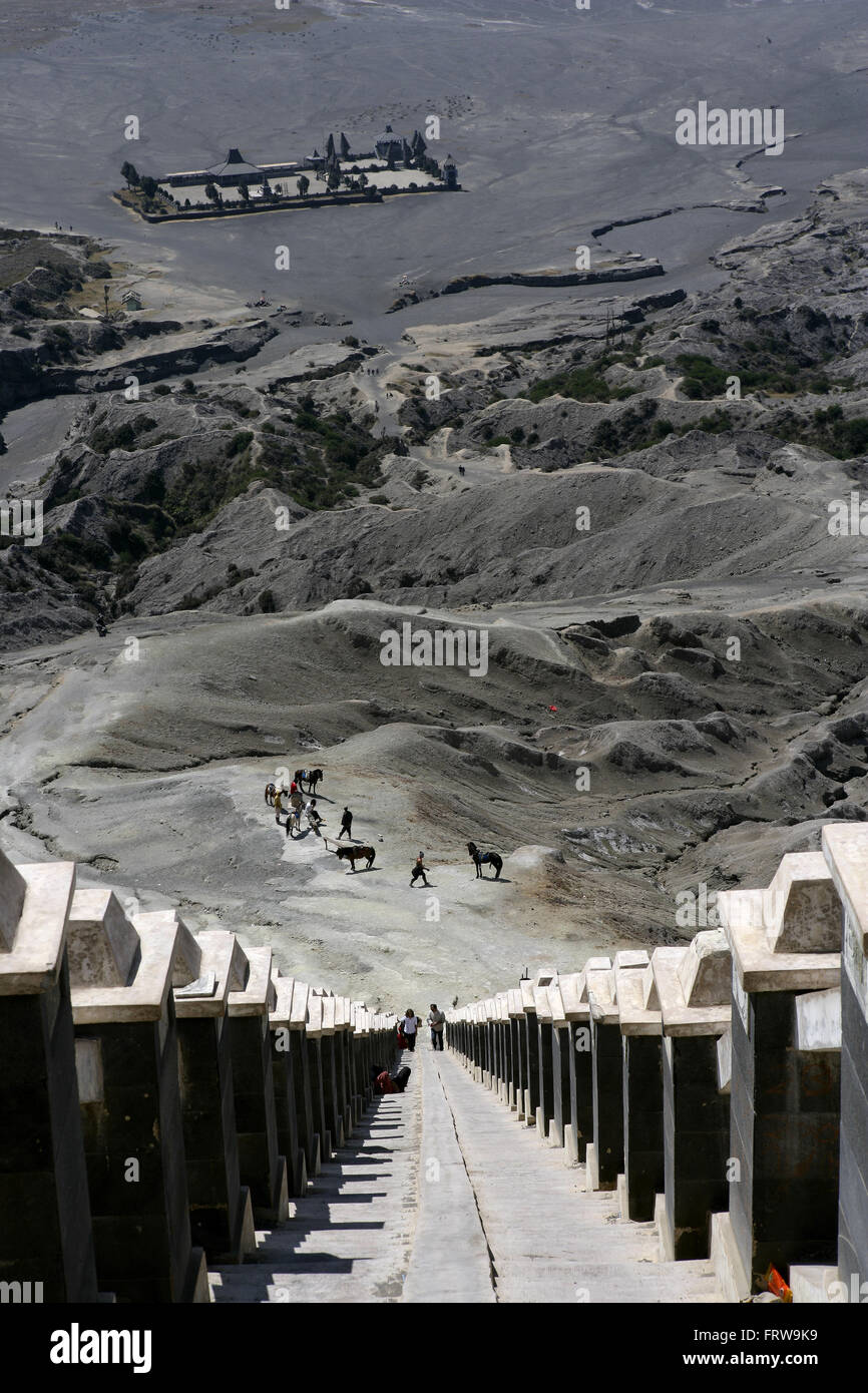 Indonesia, Java, Pura Luhur Poten, Hindu temple at Tegger Caldera Stock ...