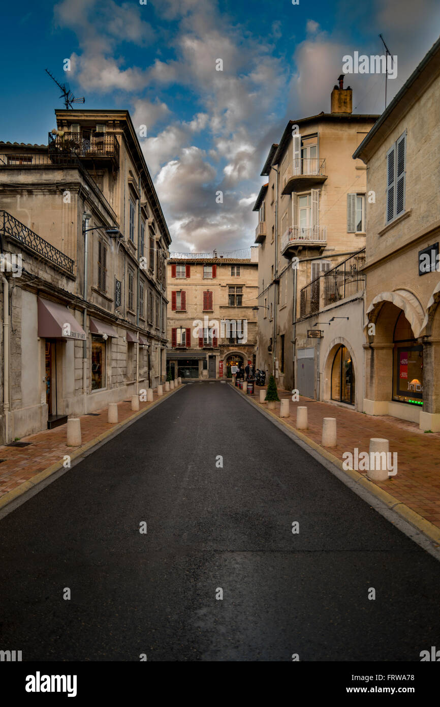 France, Avignon, Old town, street Stock Photo - Alamy