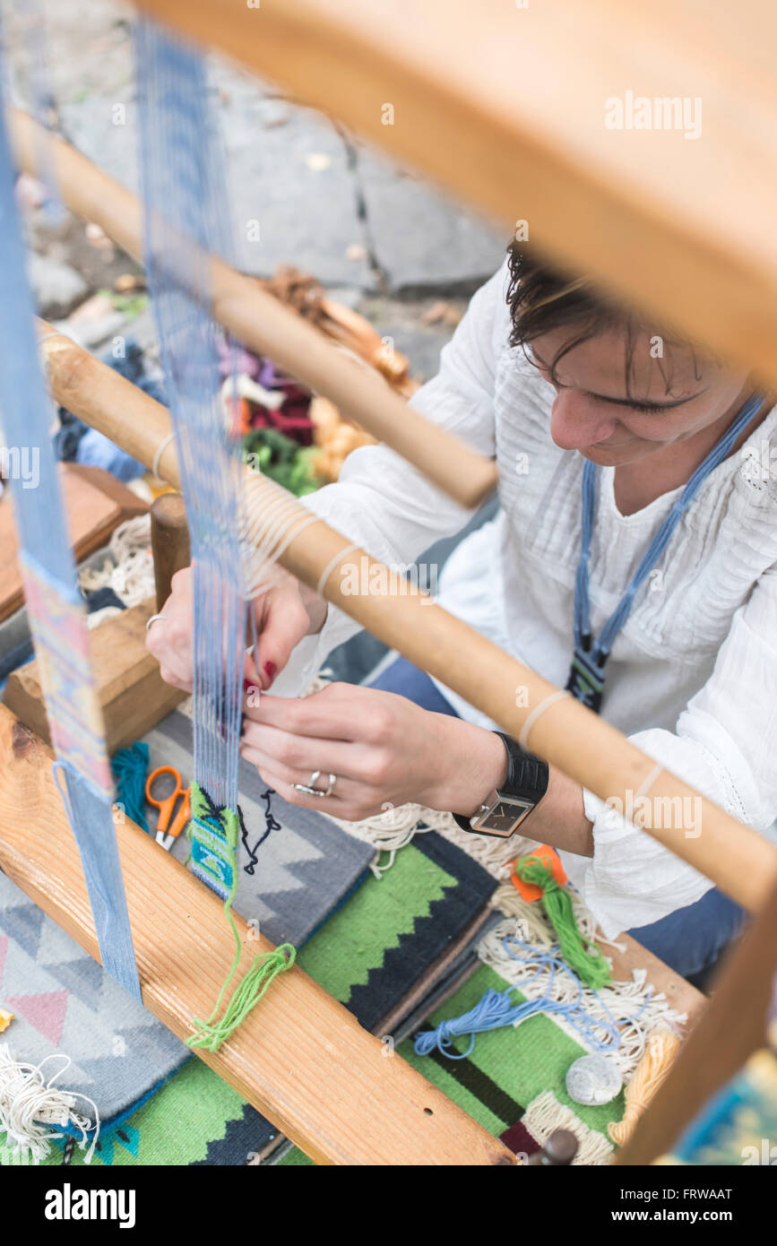 Weaving carpet hi-res stock photography and images - Alamy