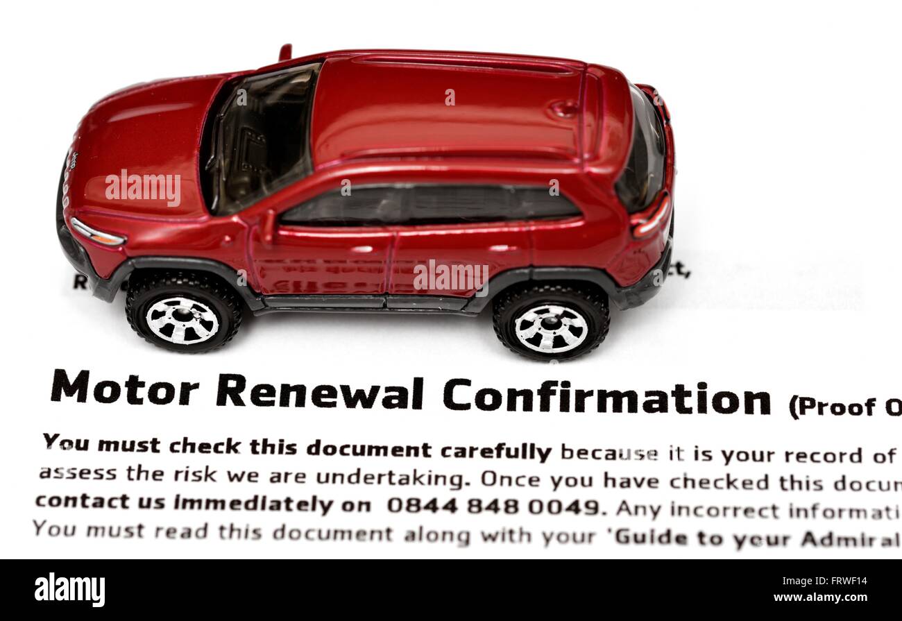 Motor renewal confirmation hi-res stock photography and images - Alamy