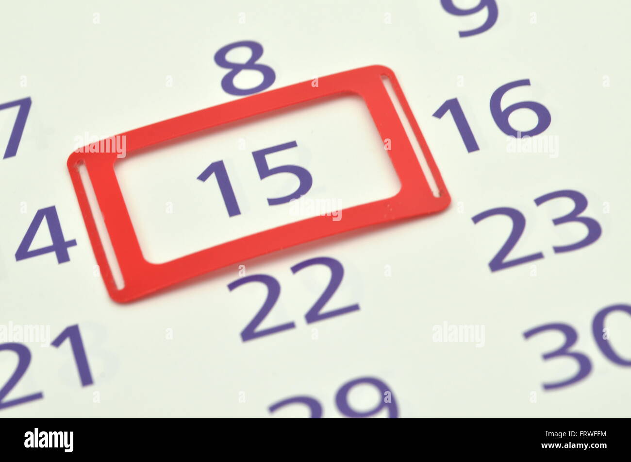 Calendar page close hi-res stock photography and images - Alamy