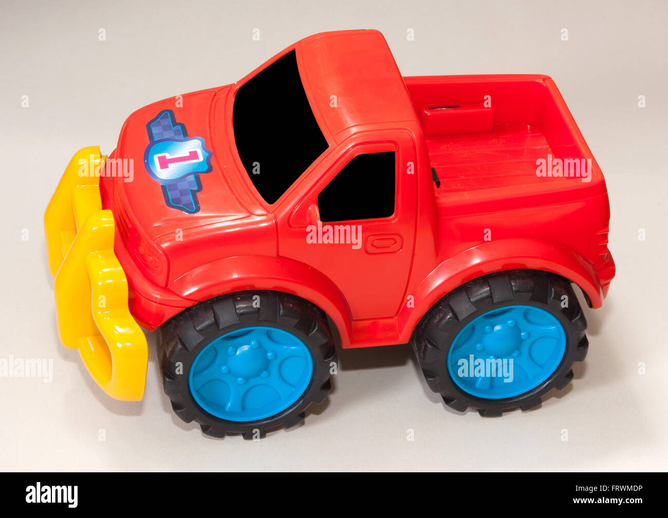 Simple plastic toy car isolated on white Stock Photo - Alamy