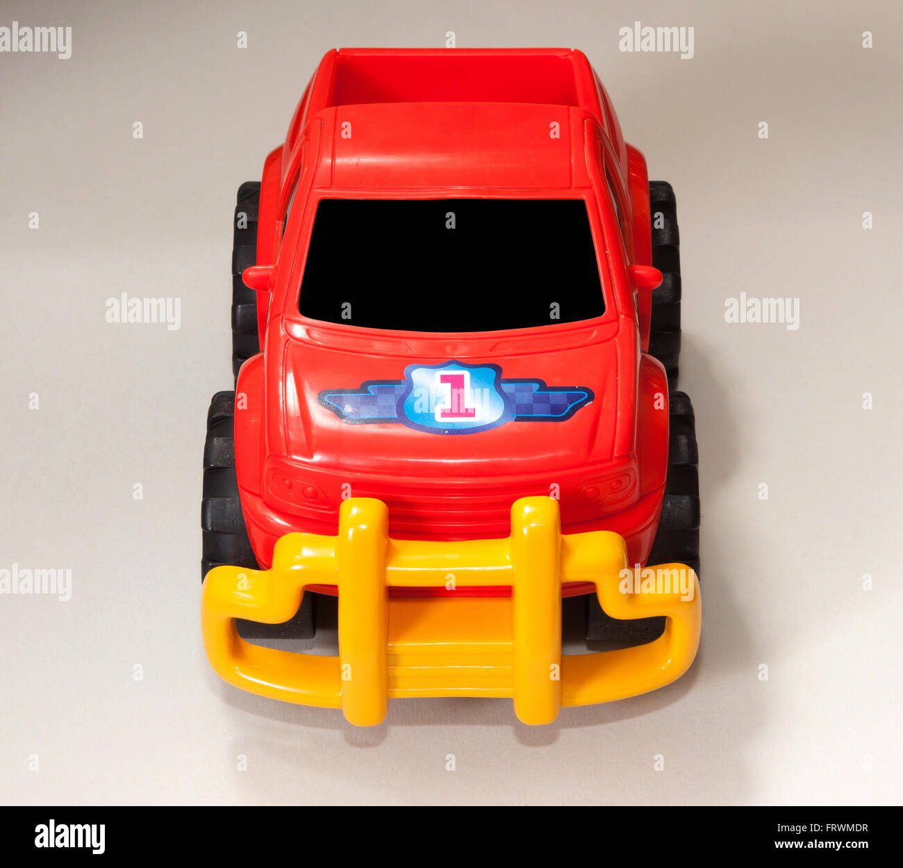 Simple plastic toy car isolated on white Stock Photo - Alamy