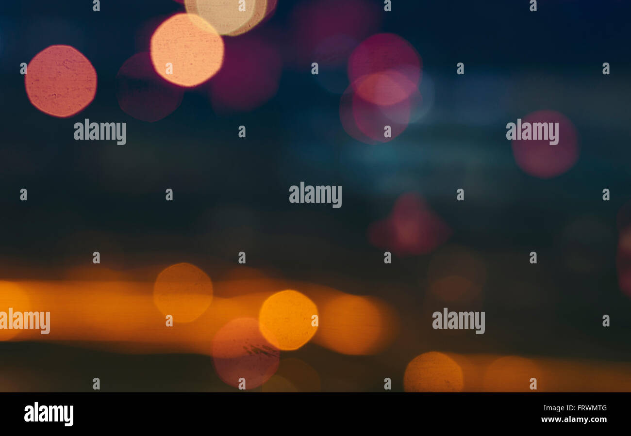 Blurred Defocused Lights of Heavy Traffic in a big city Stock Photo - Alamy