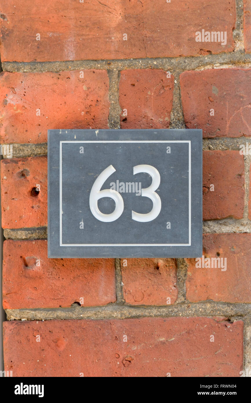 House number 63 hi-res stock photography and images - Alamy