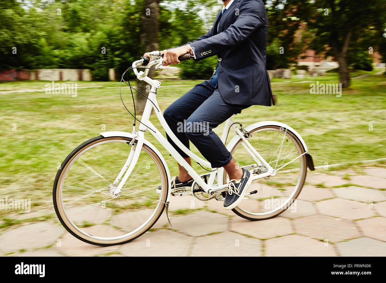 Riding on bicycle Stock Photo - Alamy