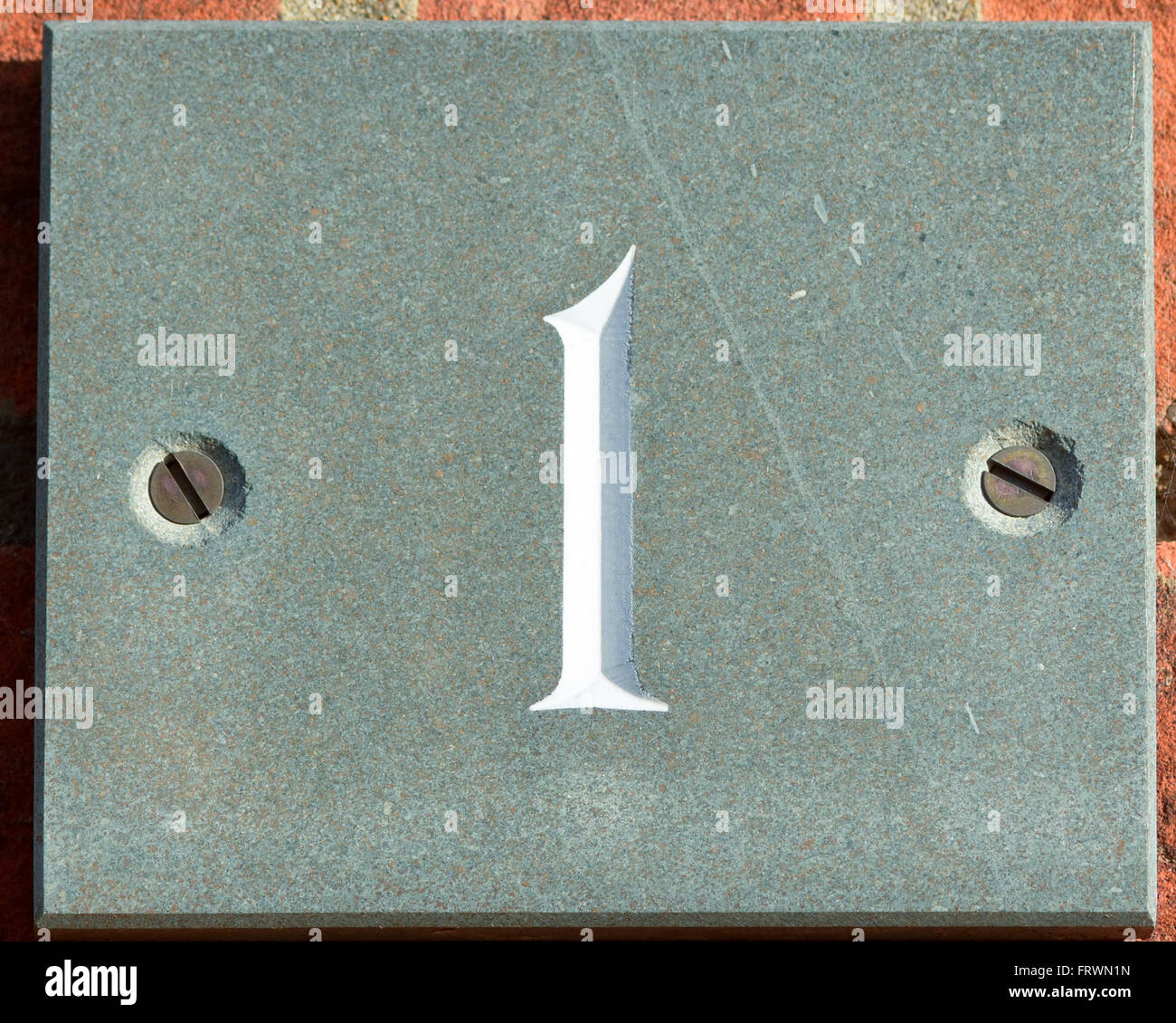 Slate home numbers hi-res stock photography and images - Alamy