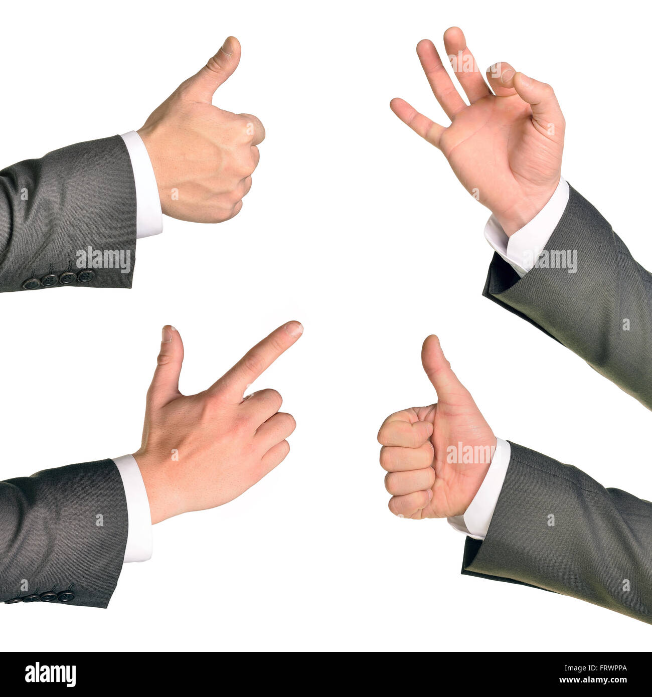 Set of businessman hands Stock Photo - Alamy