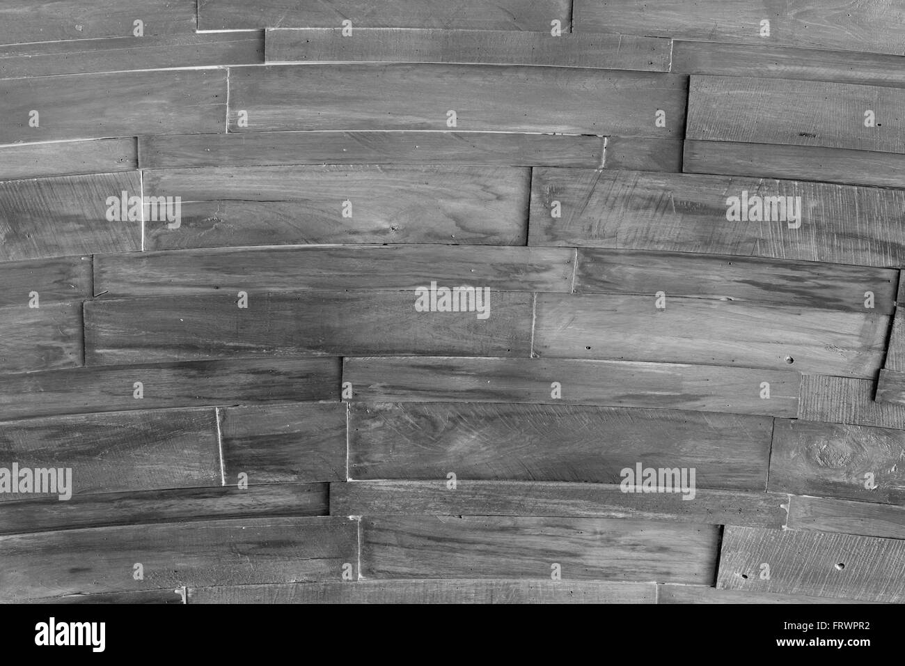 random wood tiles curve, abstract background, black and white Stock ...