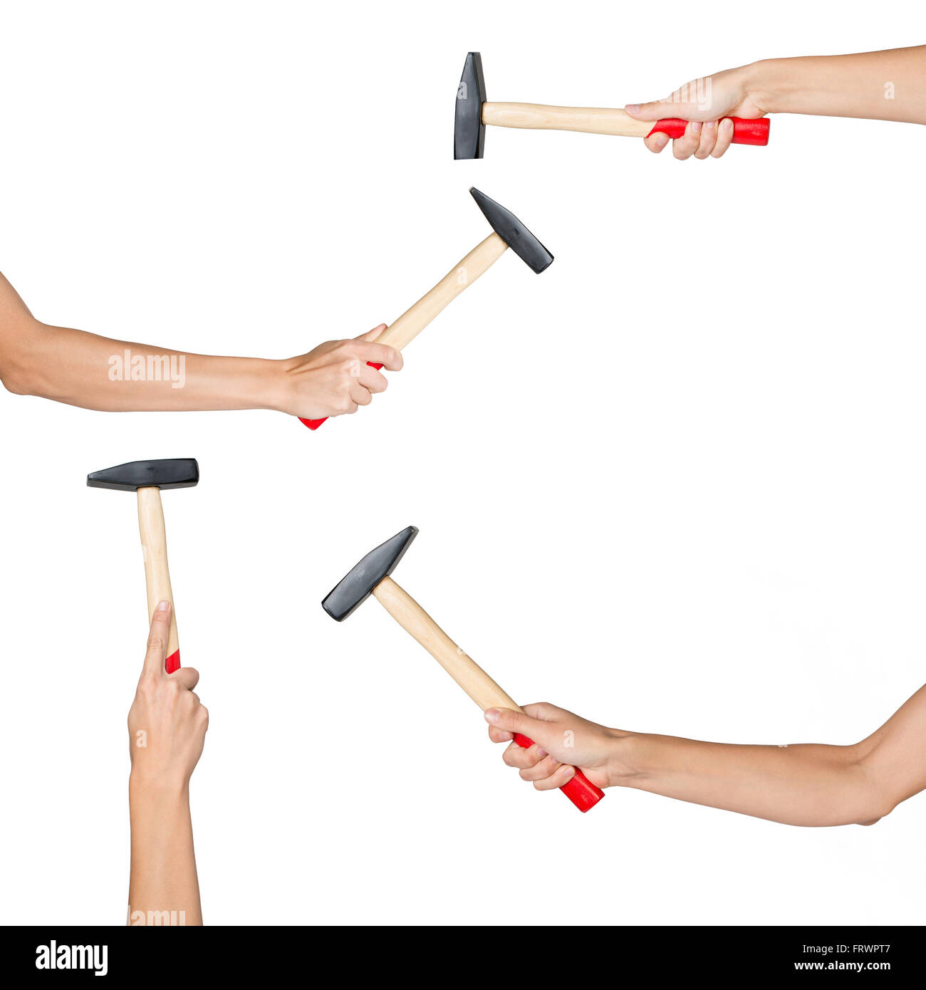 Set of human hands Stock Photo - Alamy