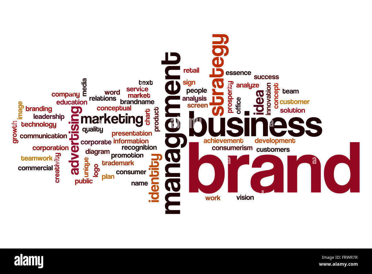 Brand word cloud Stock Photo - Alamy