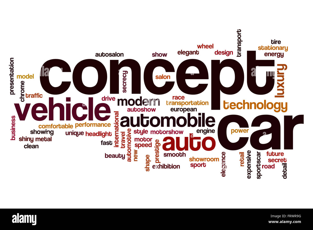 Concept car word cloud Stock Photo - Alamy
