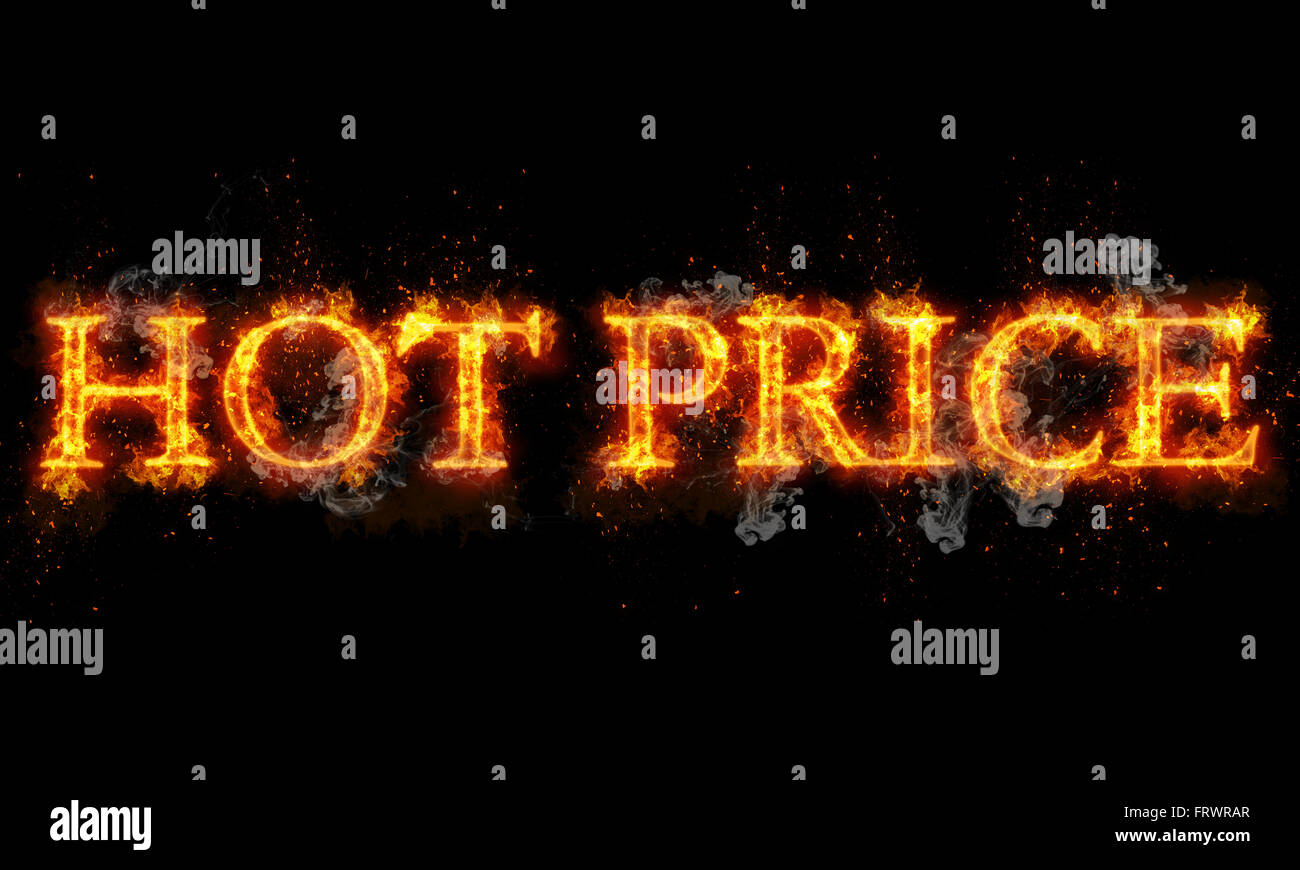 Word hot written in flames hi-res stock photography and images - Alamy