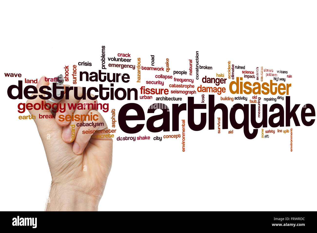 Earthquake damage road split hi-res stock photography and images - Alamy