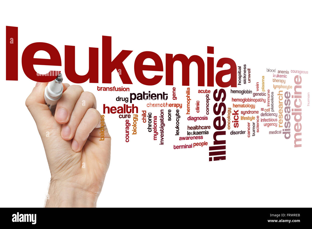 Leukemia word cloud concept Stock Photo - Alamy