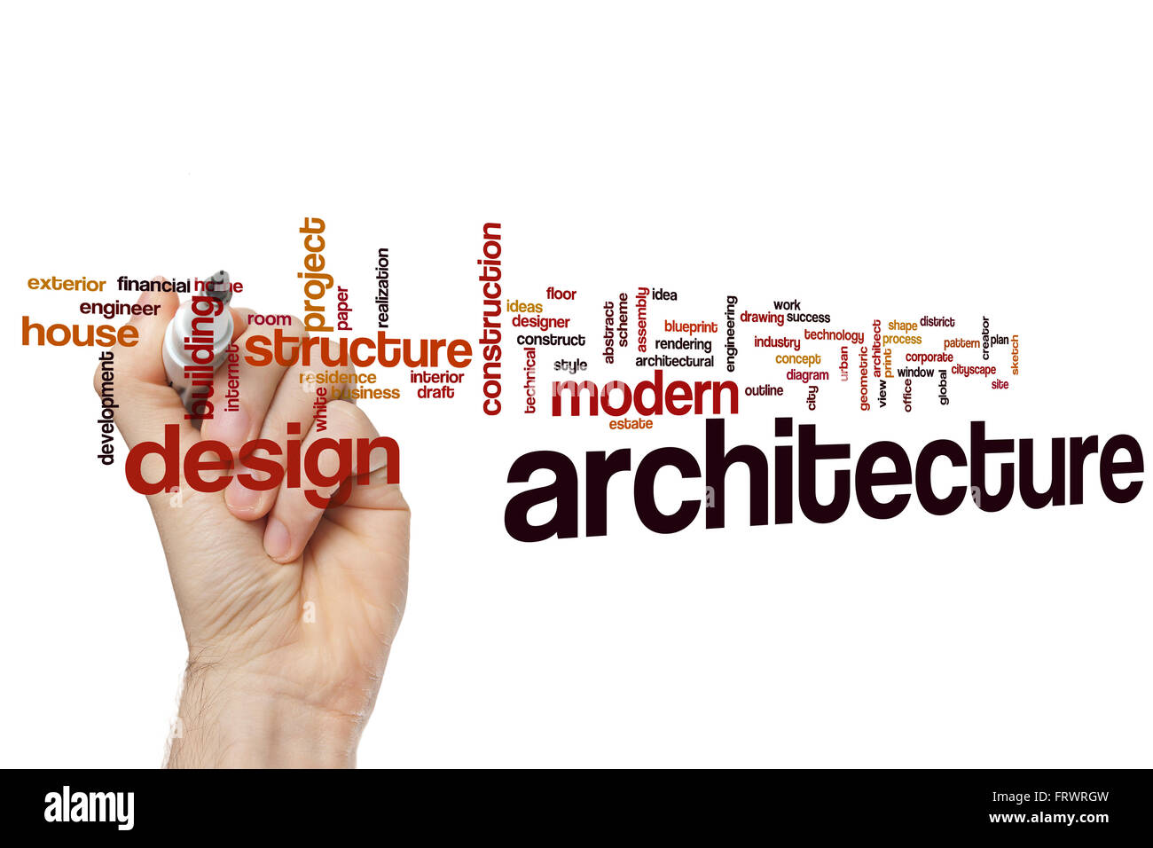 Architecture word cloud concept Stock Photo - Alamy