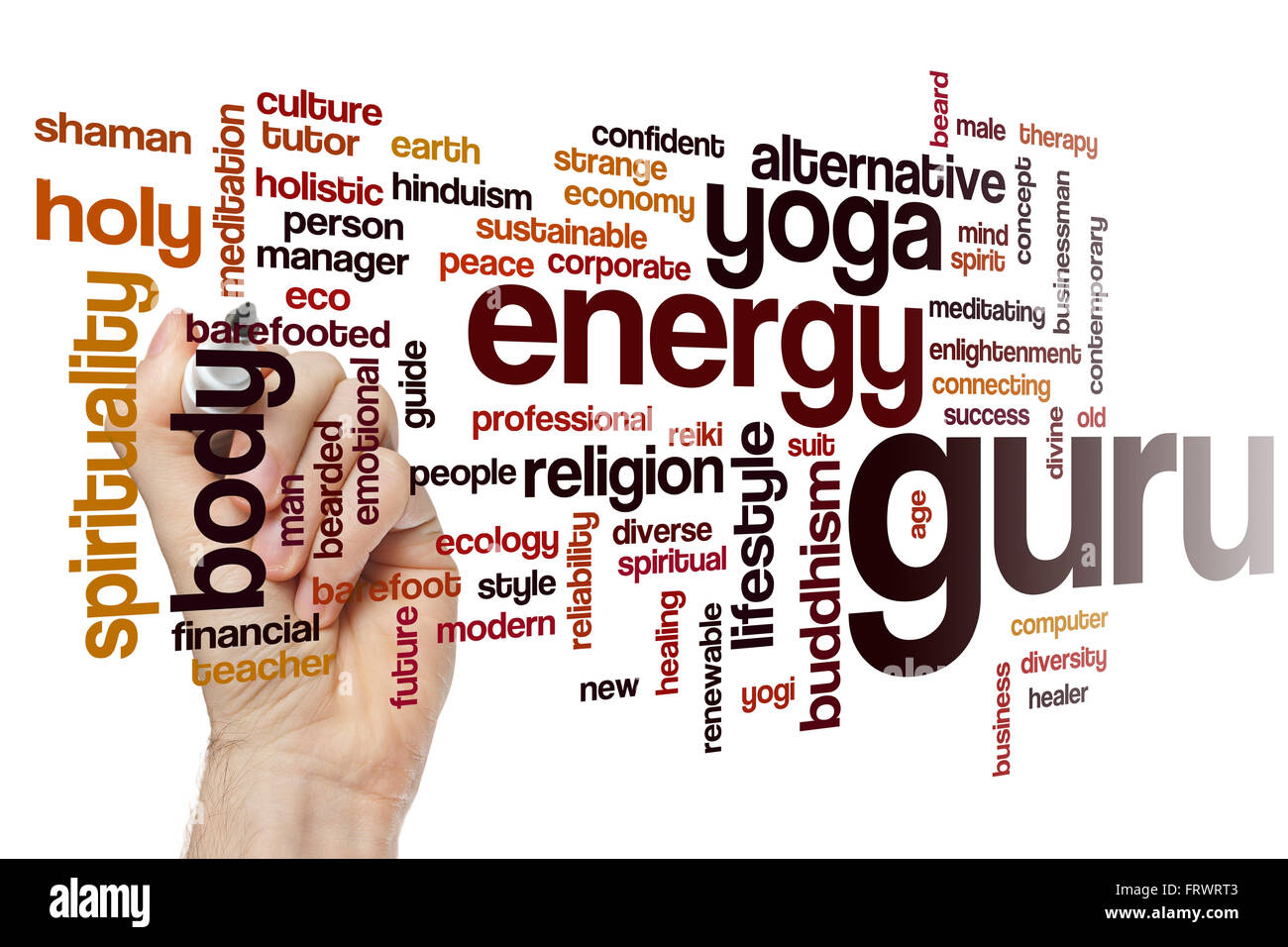 Spirituality word cloud concept hi-res stock photography and images - Alamy