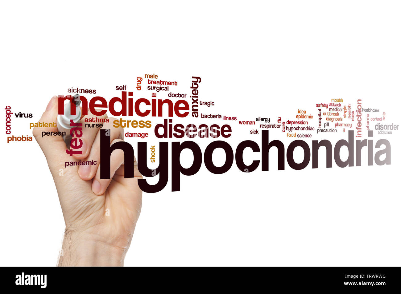 Hypochondria word cloud concept Stock Photo - Alamy