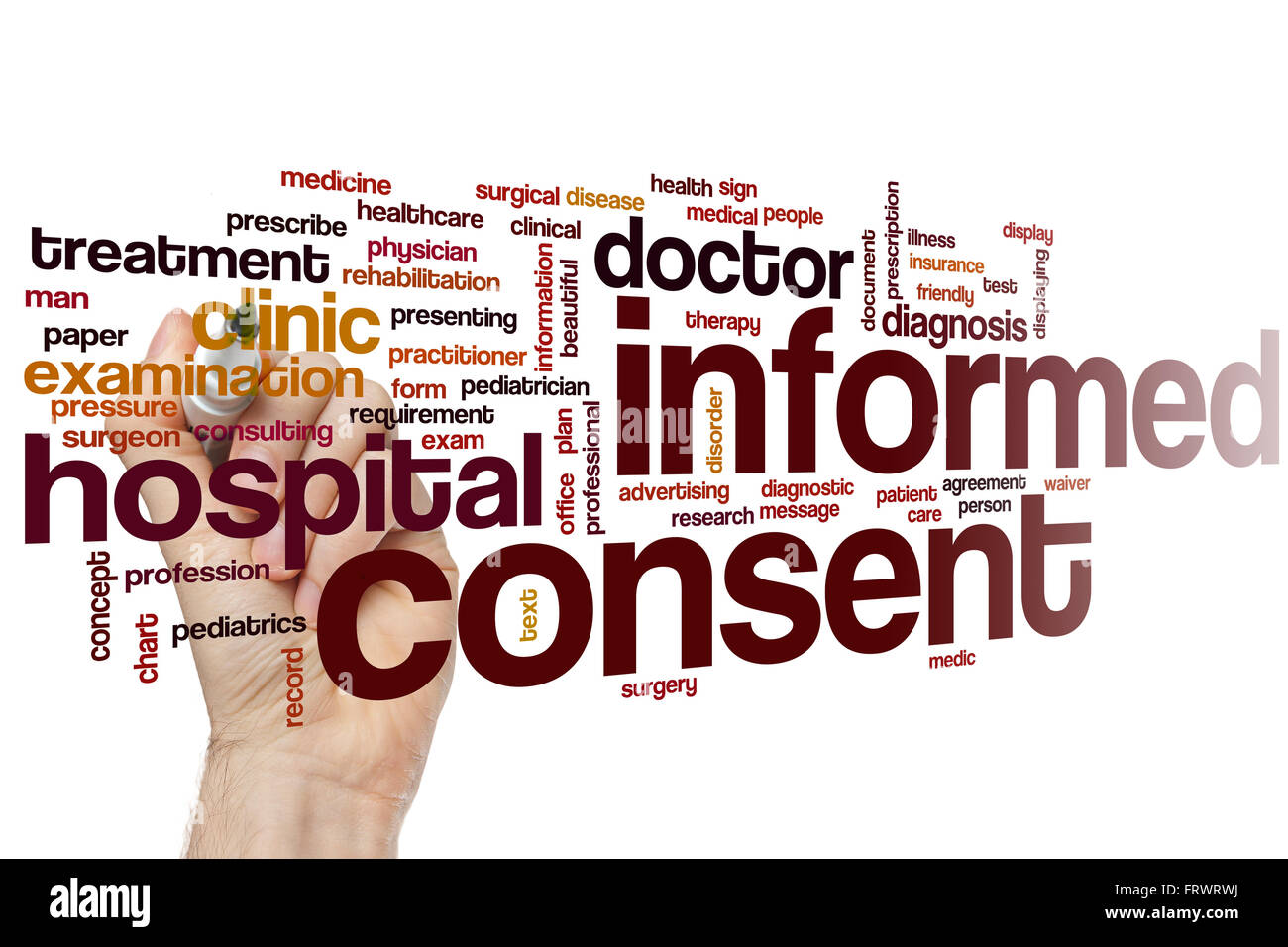 Informed consent word cloud concept Stock Photo - Alamy