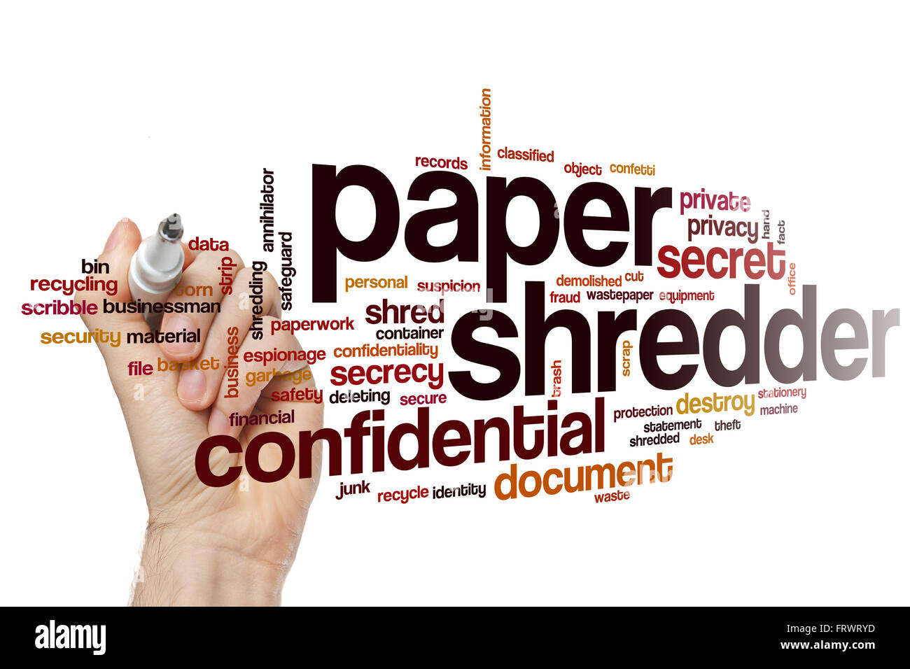 Shredding hand Cut Out Stock Images & Pictures - Alamy