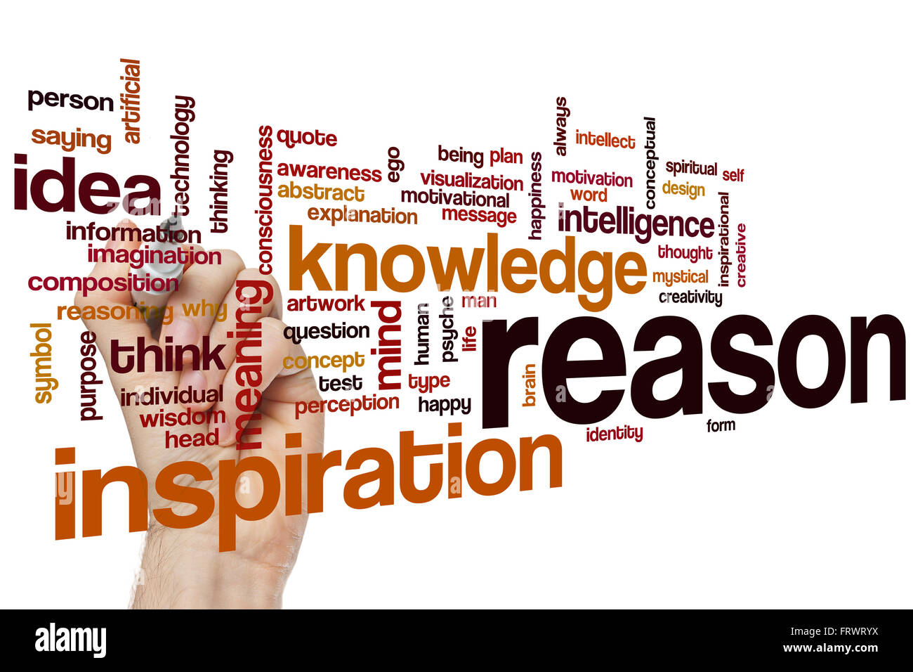 Reason word cloud concept with knowledge idea related tags Stock Photo ...